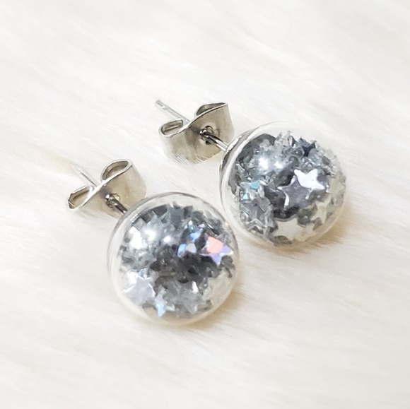 Boutique | Jewelry | Wishing Glass 8mm Silver Stars Silver Plated ...
